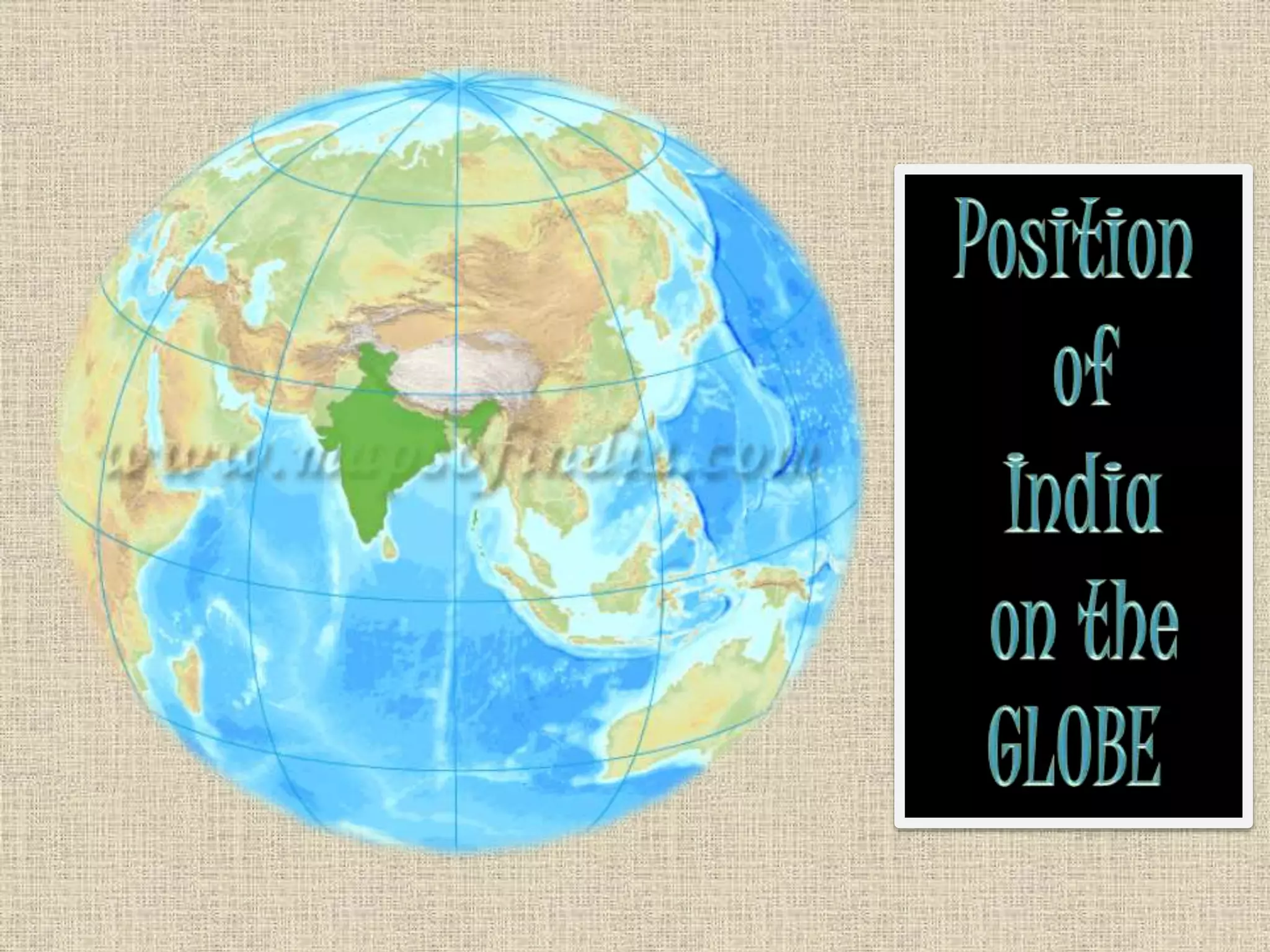 Geography- India Size and Location | PPTX