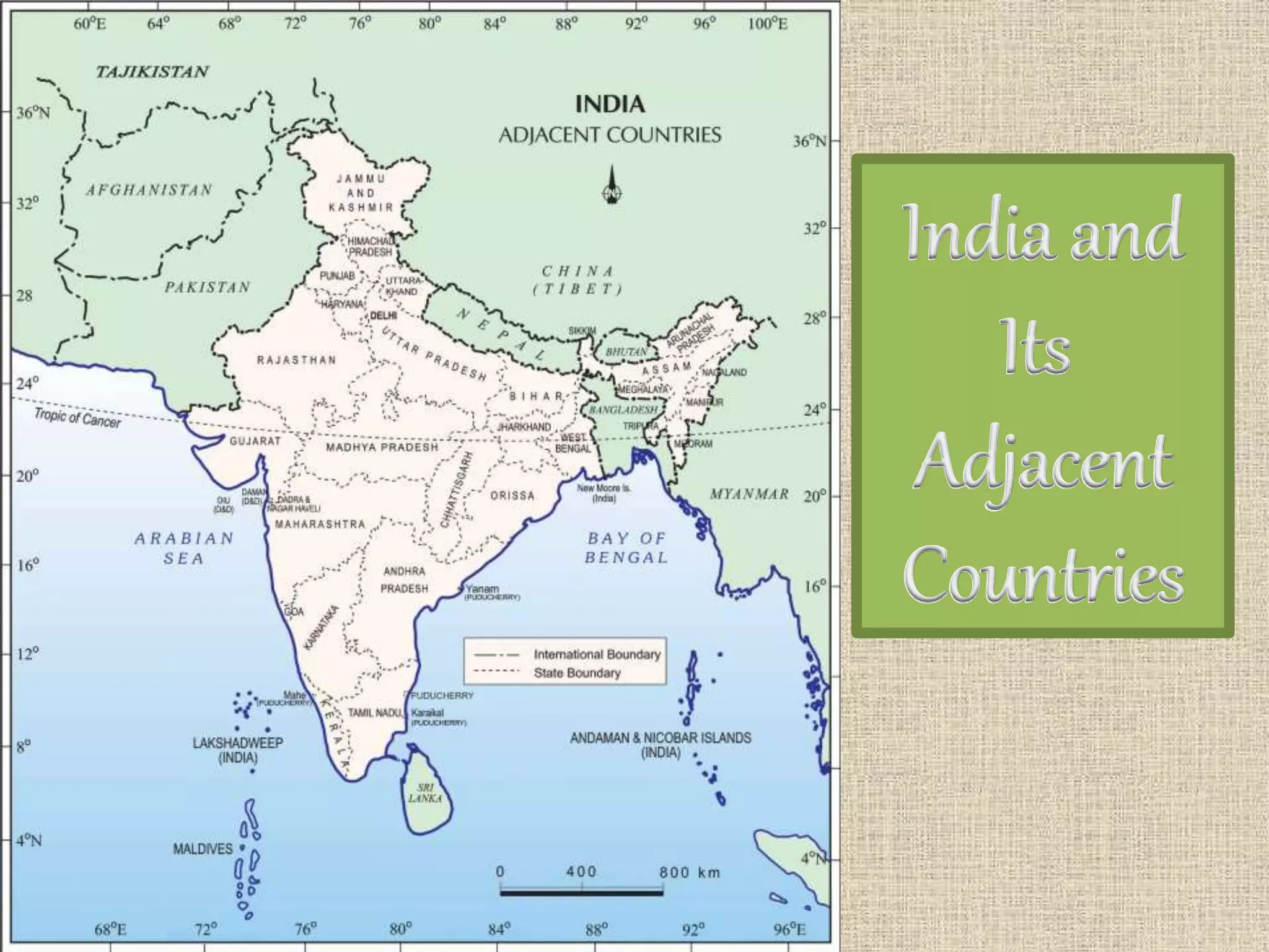 Geography- India Size and Location | PPTX