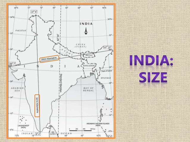 Geography- India Size and Location | PPTX | Asia Travel | Travel Locations
