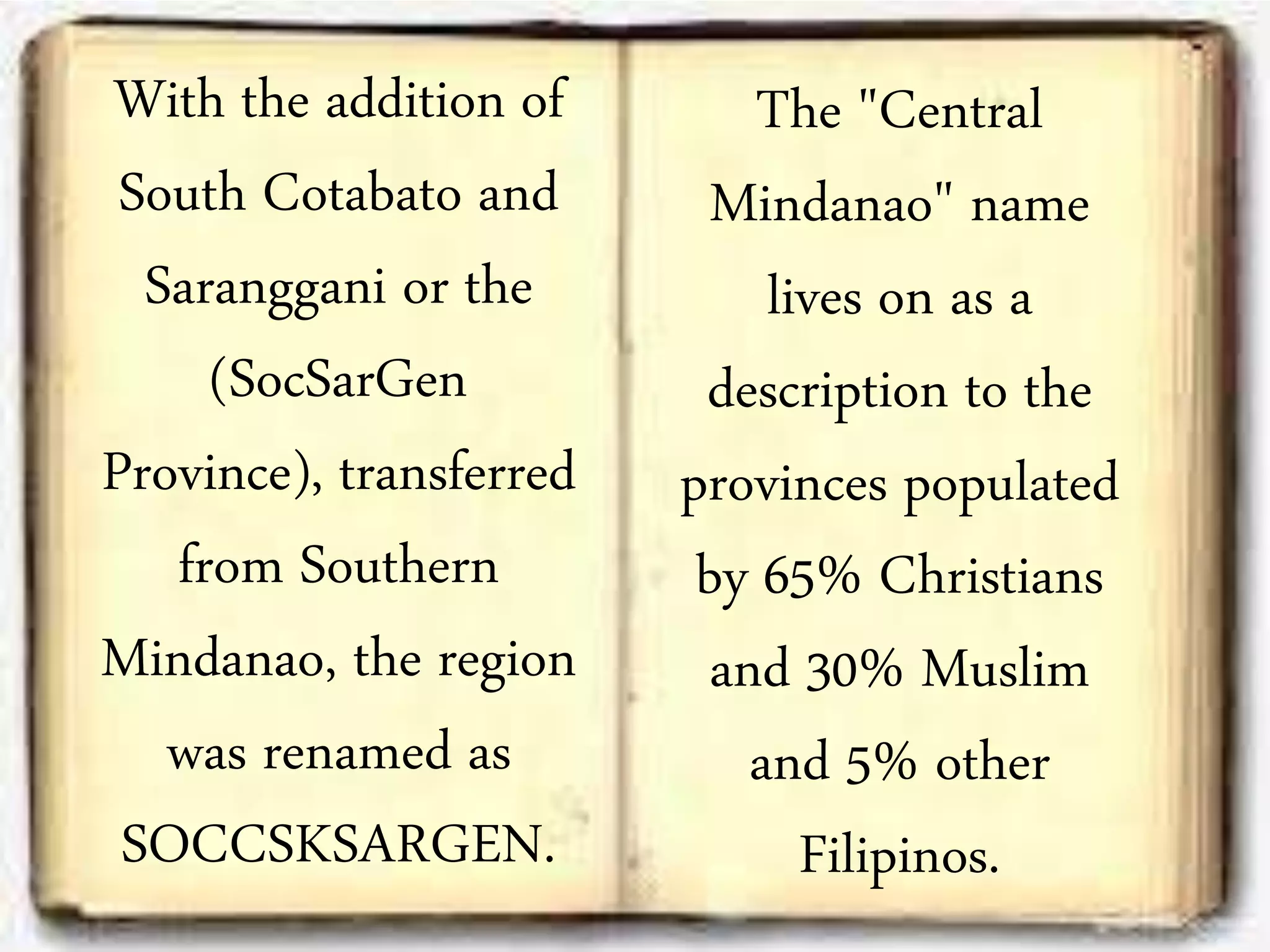 Region 12- soccsksargen (Philippines) | PPTX