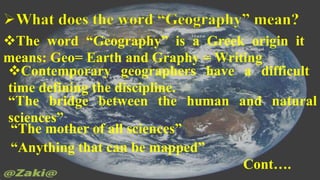 Geography | PPTX