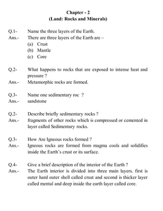 Cambridge Social Science, Class 7 Geography | DOCX