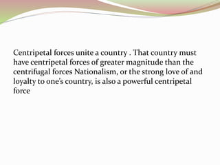 Centrifugal Force Geography