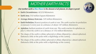 Geography (earth facts) | PPTX