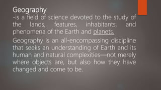 Geography | PPTX