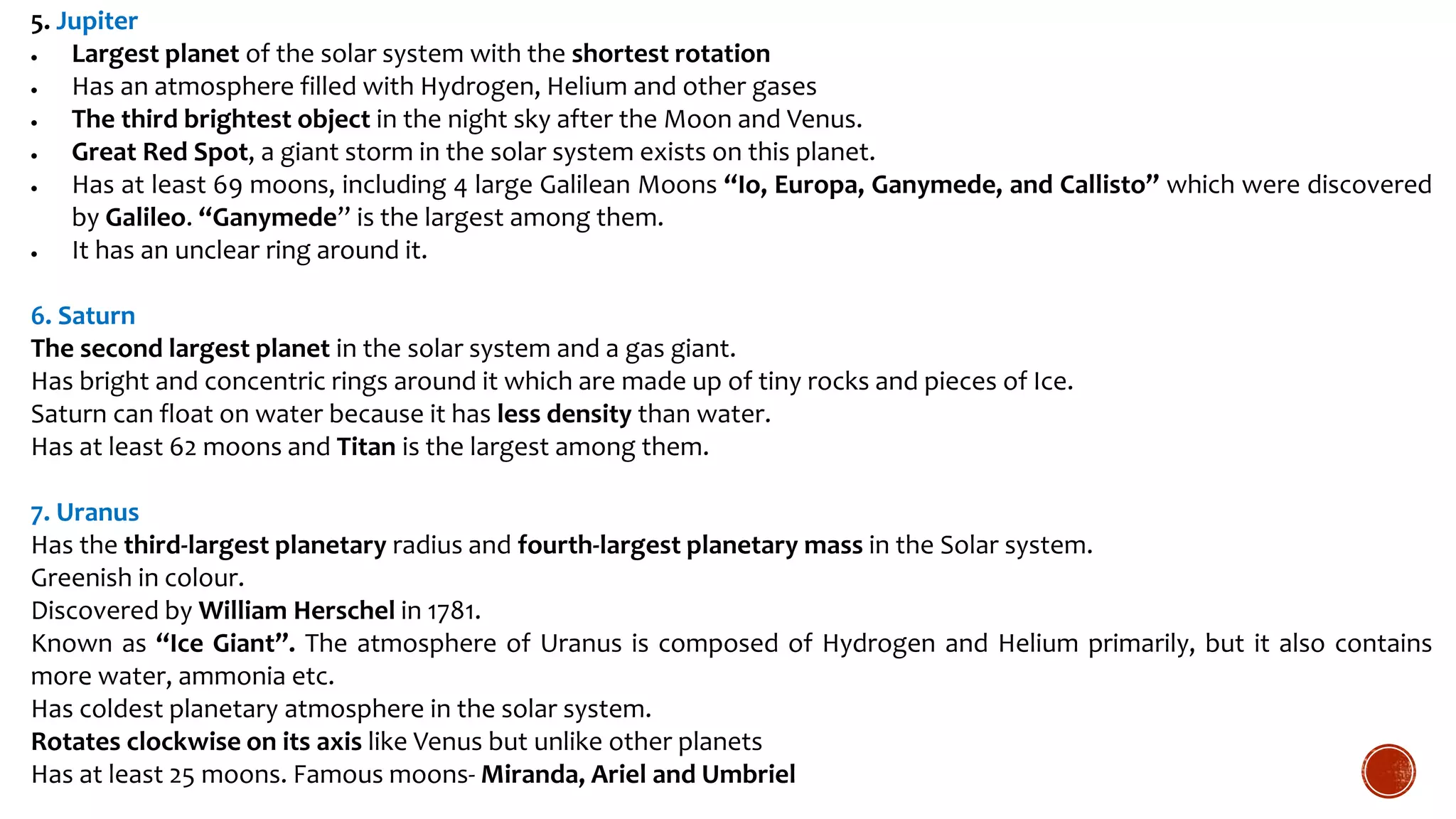 Geography: Module 1: Solar System | PPT