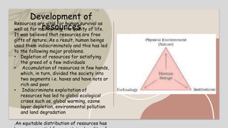 Resource Planning for Sustainable Development | PPTX