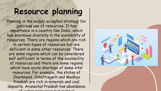 Resource Planning for Sustainable Development | PPT