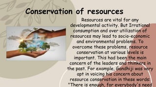 Resource Planning for Sustainable Development | PPT