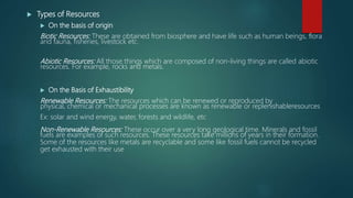 Geography Chapter 1 - Resources and Development | PPTX