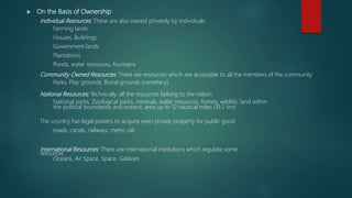 Geography Chapter 1 - Resources and Development | PPTX