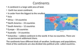 geography - CONTINENTS OF THE WORLD.pptx