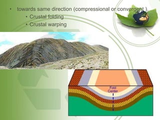 earth movements Endogenic forces | PPTX