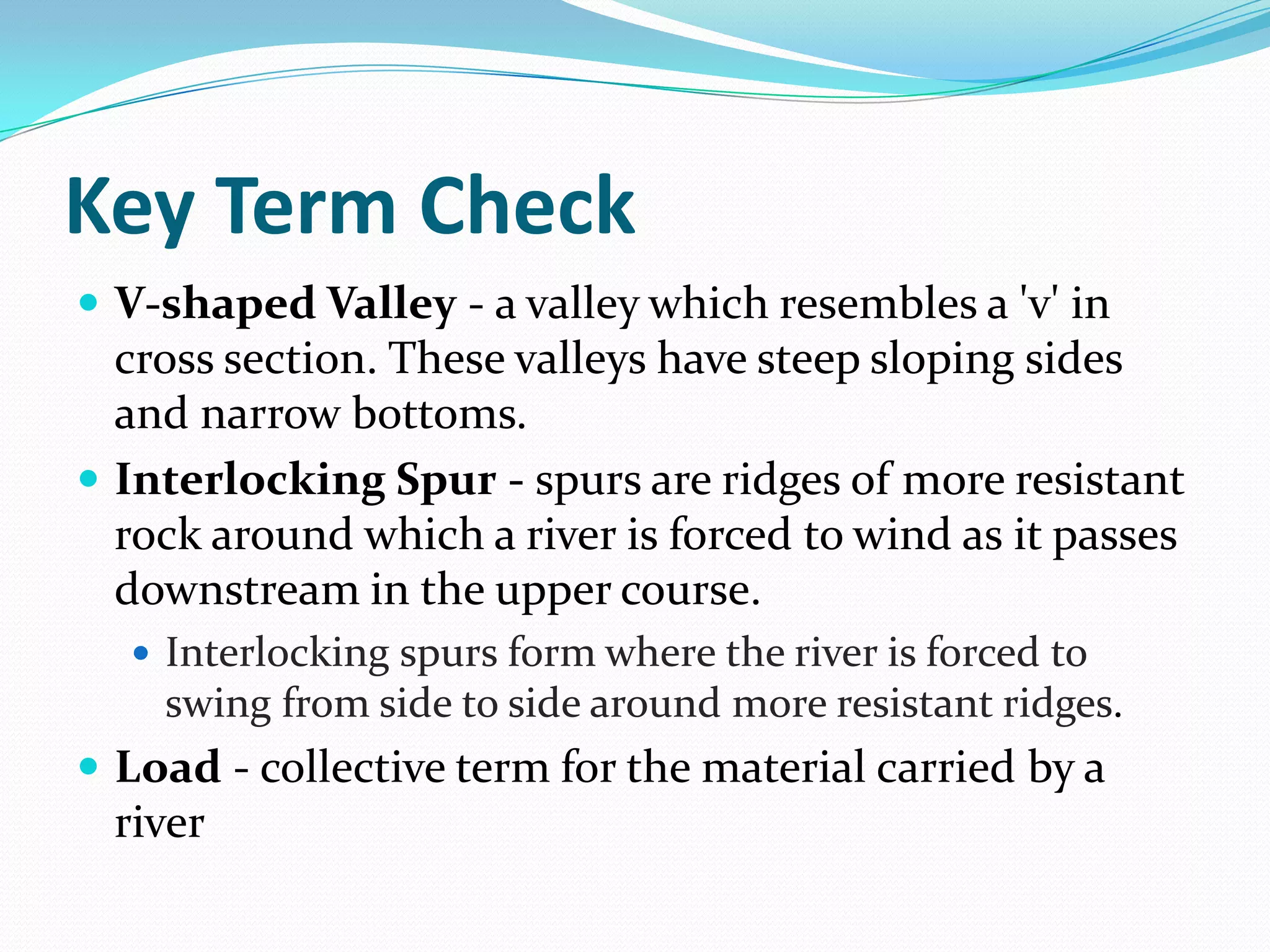 Geography fluvial landforms | PPTX