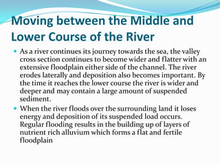 Geography fluvial landforms | PPTX