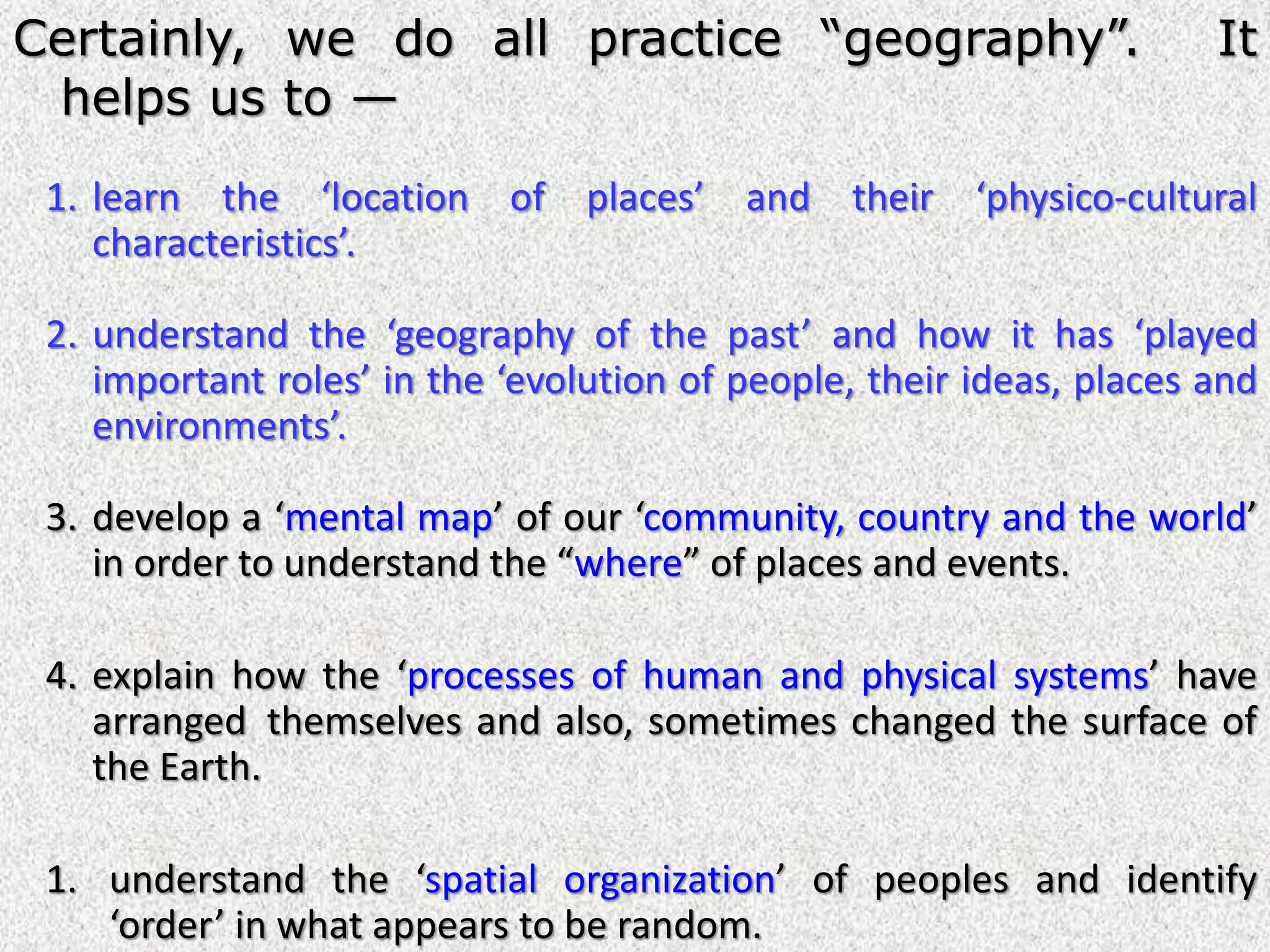 Geography and Geographers | PPT
