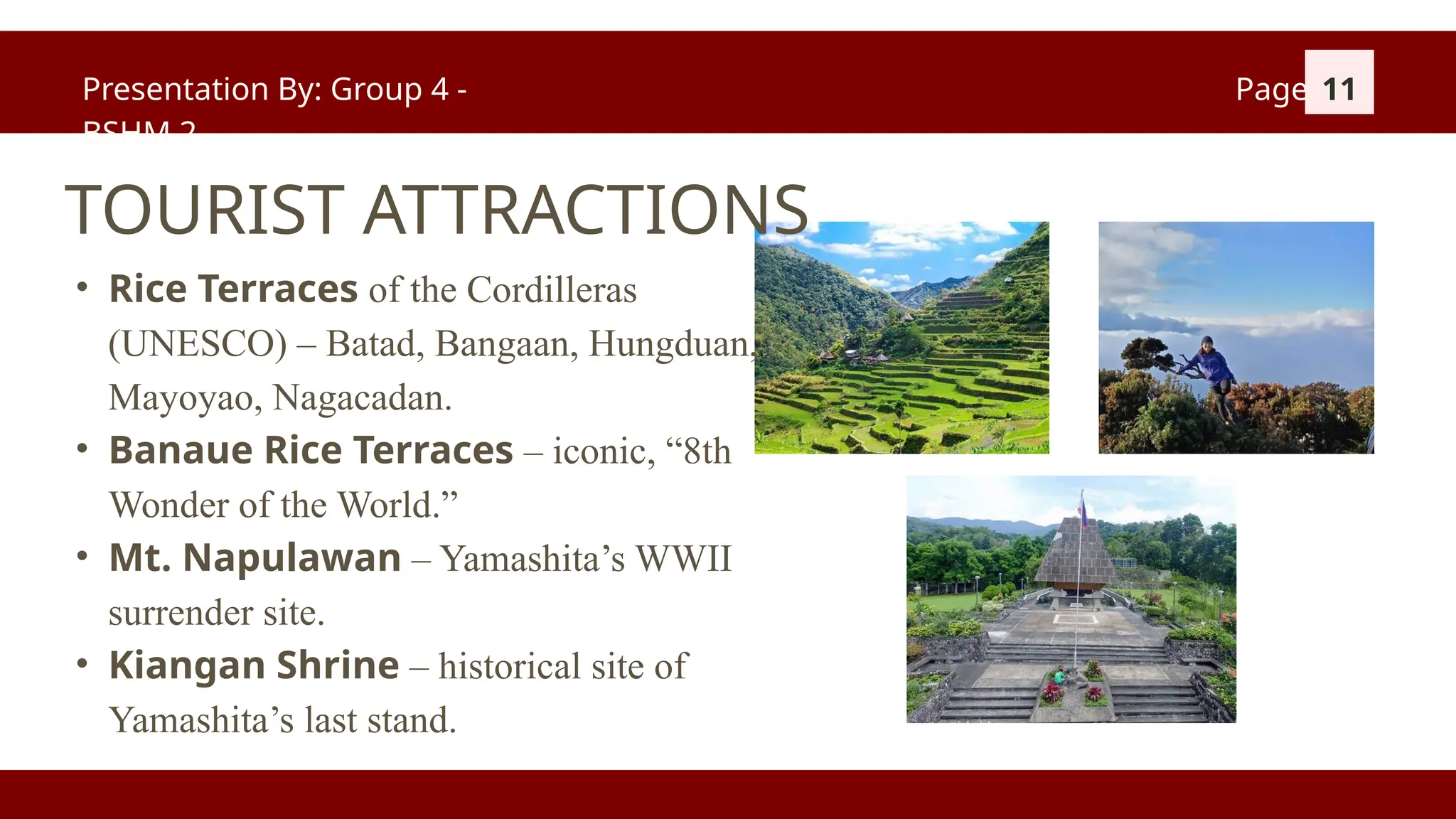 Ifugao - Geography - Group 4 - BSHM 2.pptx