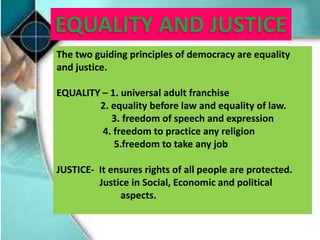Geography lesson 26- essence of democracy | PPTX