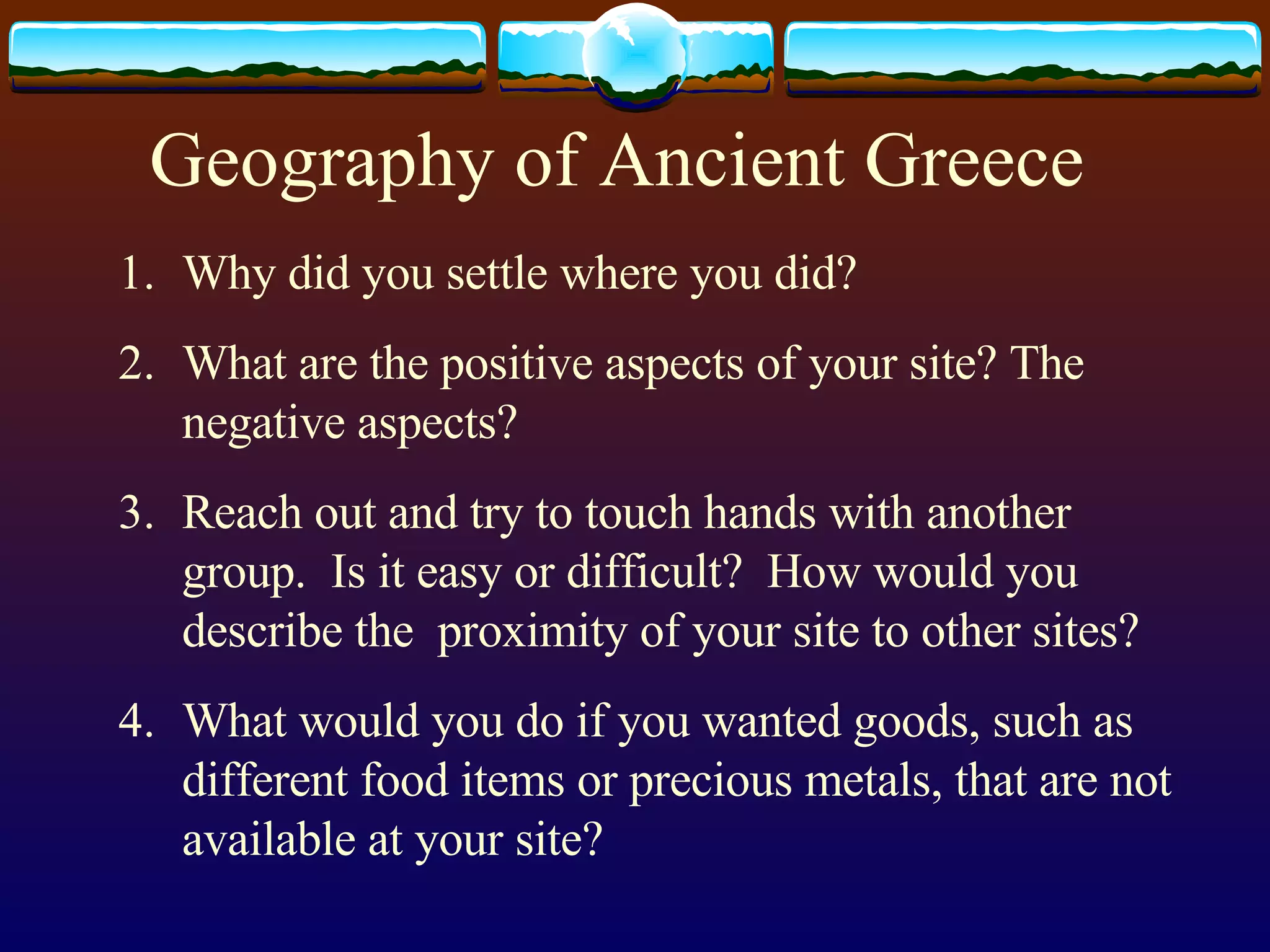 Geography Of Ancient Greece | PPT