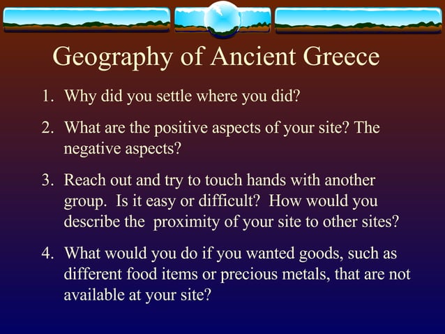 Geography Of Ancient Greece | PPT