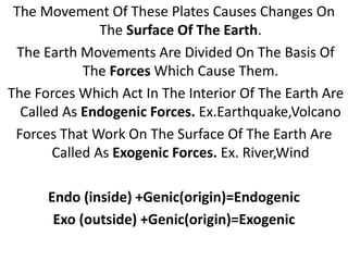 Geography our changing earth notes class 7. Nityant Singhal | PPTX