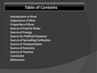 Importance of River by Jabir | PPTX