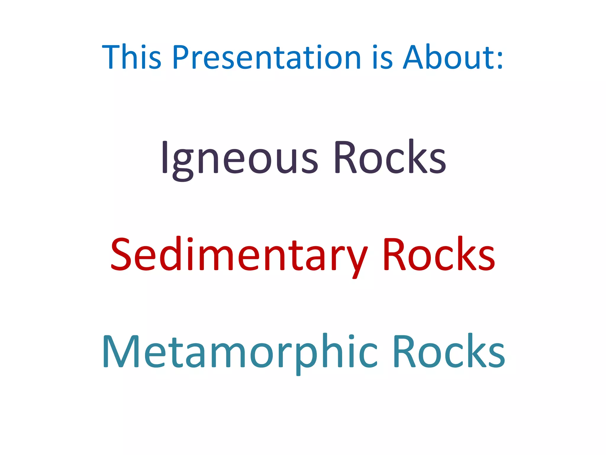 Geography - rock formation rock cycle - GCSE | PPTX