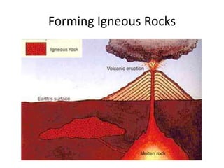 Geography - rock formation rock cycle - GCSE | PPTX