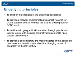 AQA Spec A and B KS4 Geography | PPT | Geography | Science