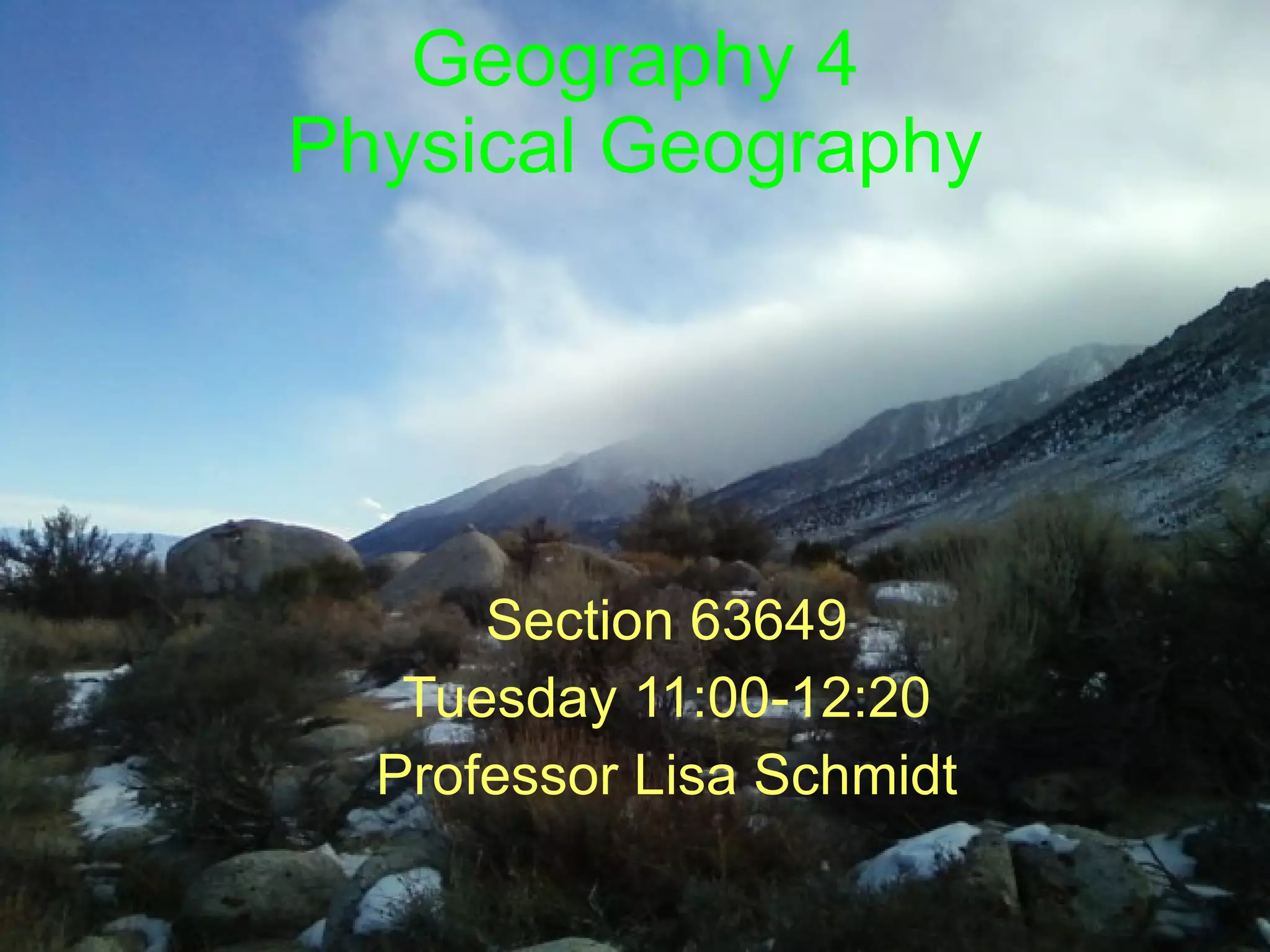 Geography 4 intro | PPT
