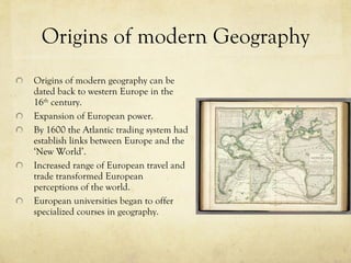 Geography: A History | PPT