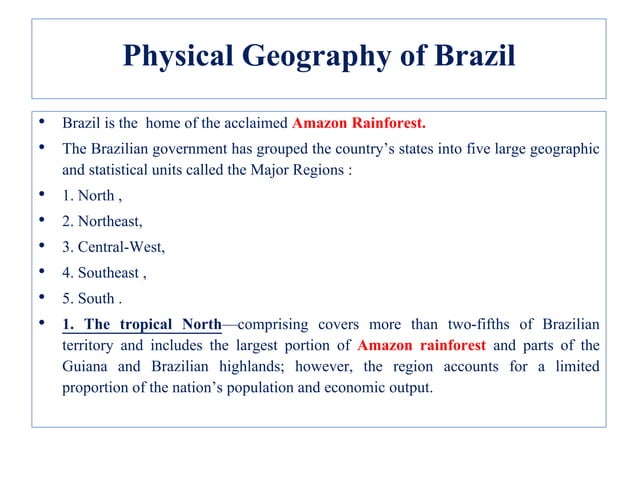Geography and tourism in brazil 02052021 | PPTX | South America Travel ...