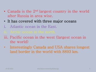 Geography and tourism in canada 24042021 | PPTX