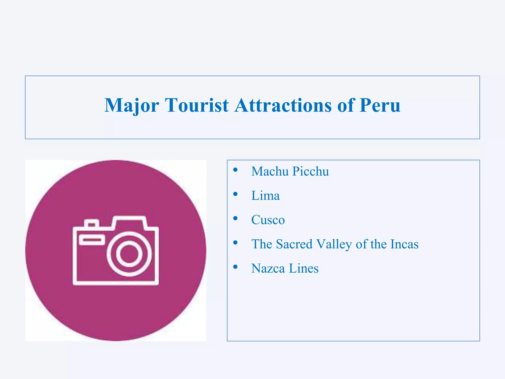 Geography and tourism in peru 05052021 | PPTX
