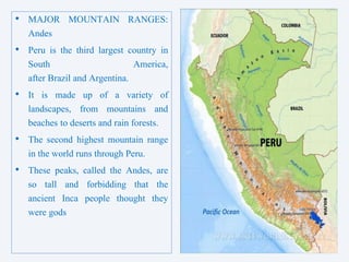Geography and tourism in peru 05052021 | PPTX