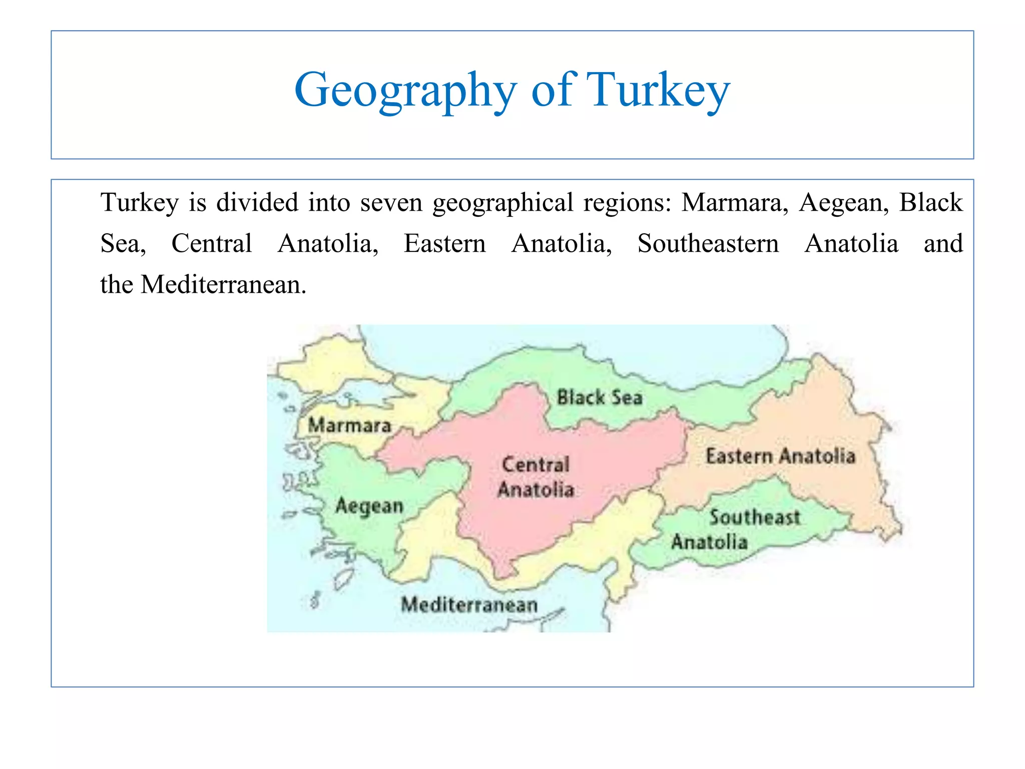 Geography and tourism in turkey 07052021 | PPTX