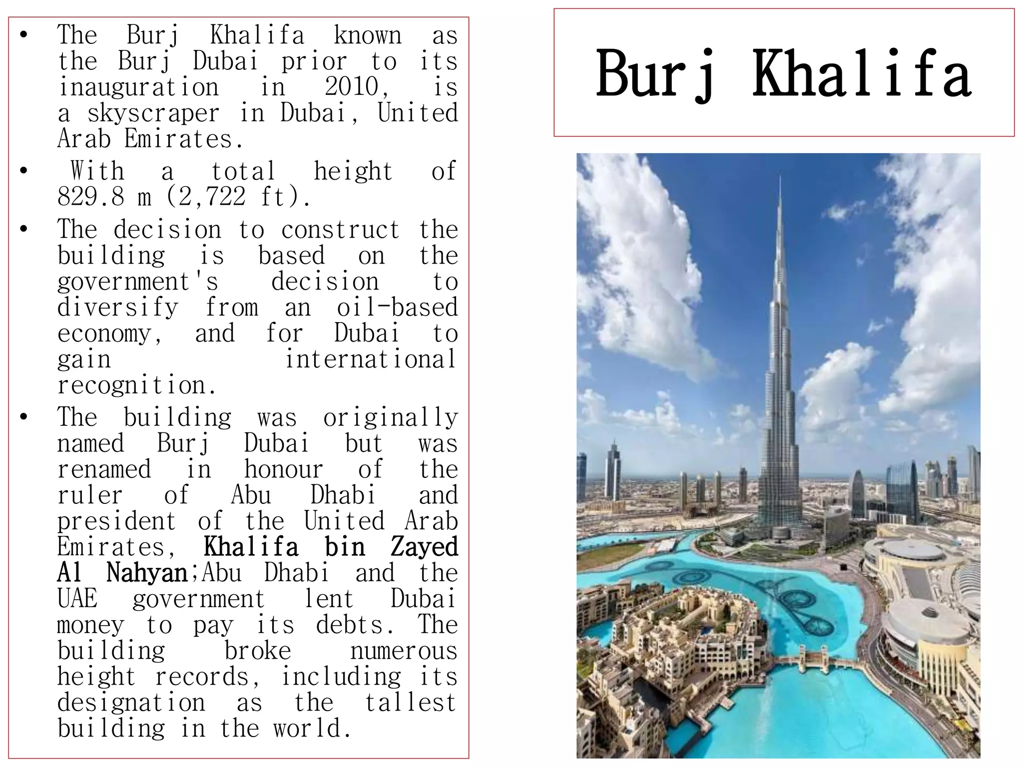 Geography and tourism in united arab emirates (Dubai) | PPT