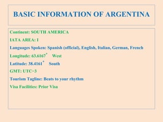 Geography and tourism of argentina 04052021 | PPTX | South America ...