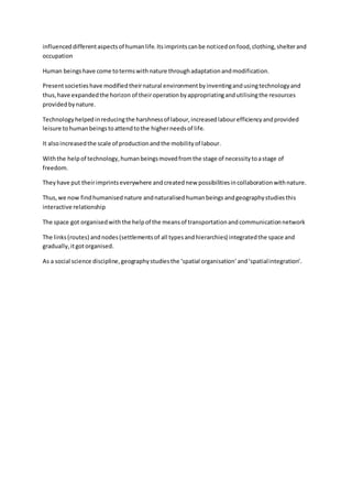 Geography as adiscipline | DOCX