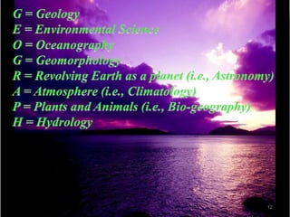 Geography as a discipline | PPTX