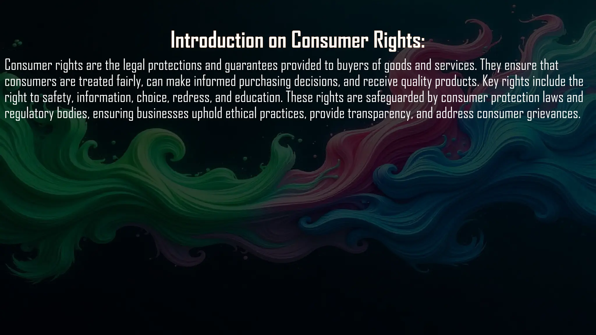 Geography assignment.pptx as of on the topic consumer Rights | PPTX