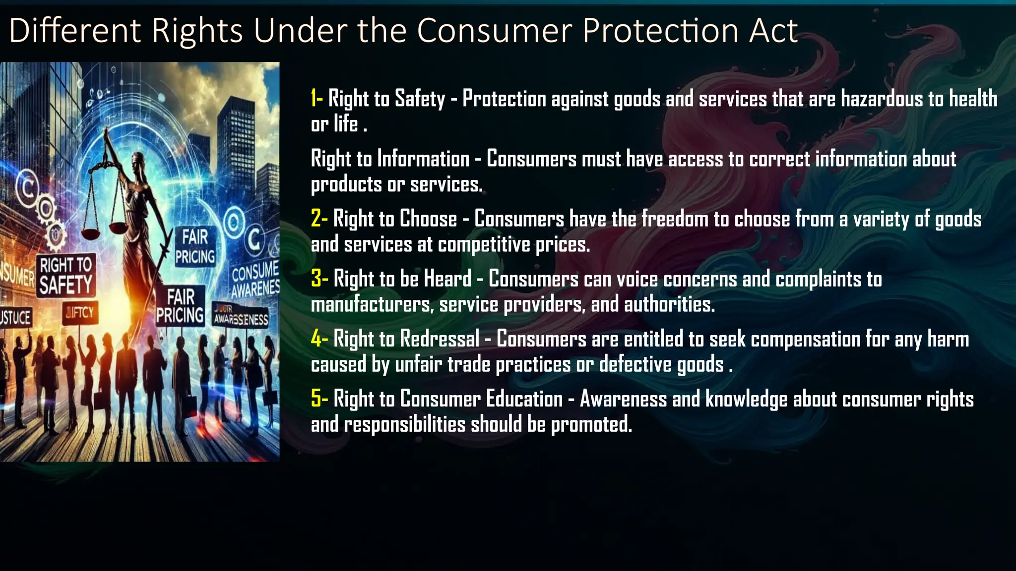 Geography assignment.pptx as of on the topic consumer Rights | PPTX