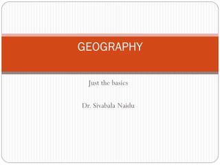 Geography for beginners | PPT