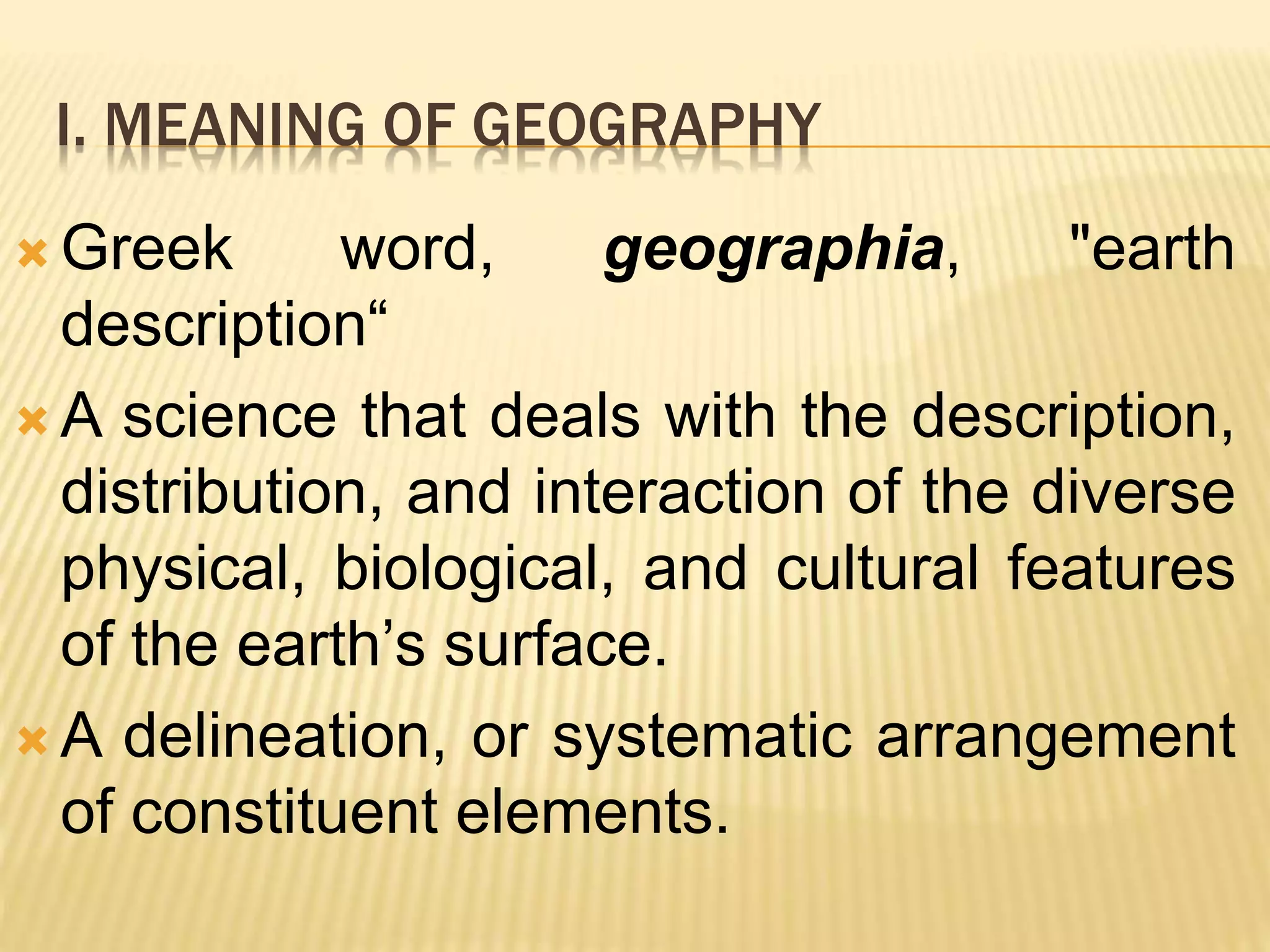 Geography | PPTX