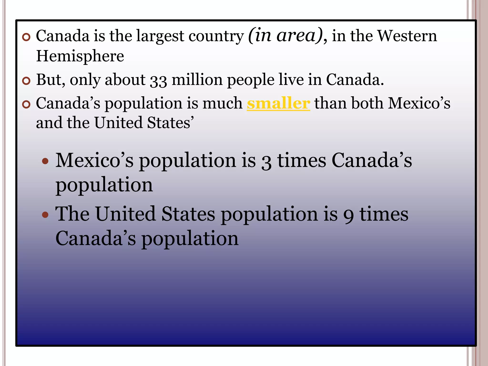 geography of Canada. | PPTX