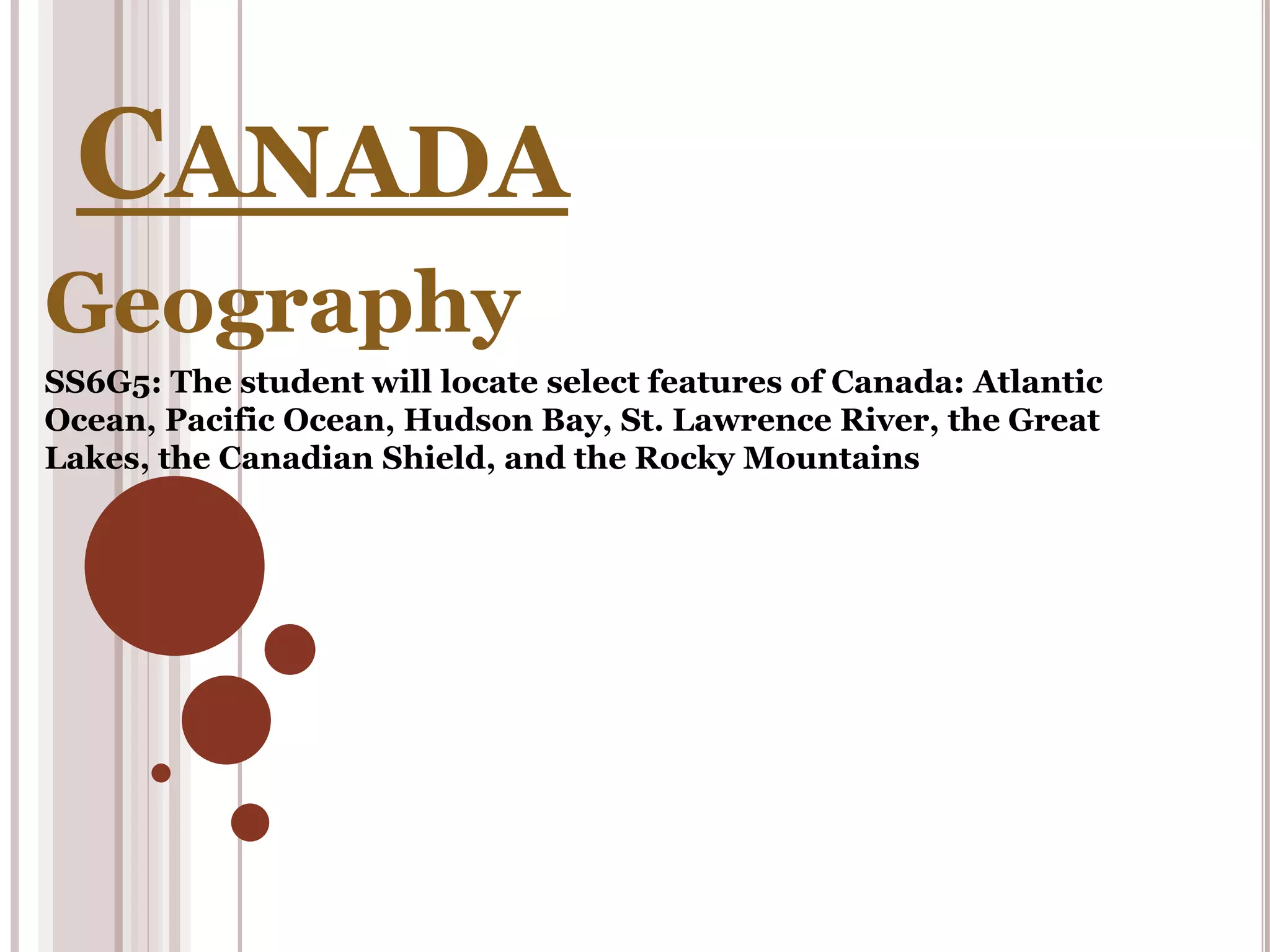 geography of Canada. | PPTX
