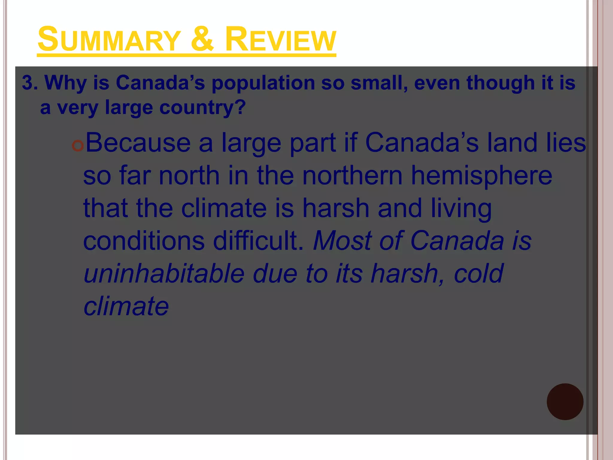 geography of Canada. | PPTX