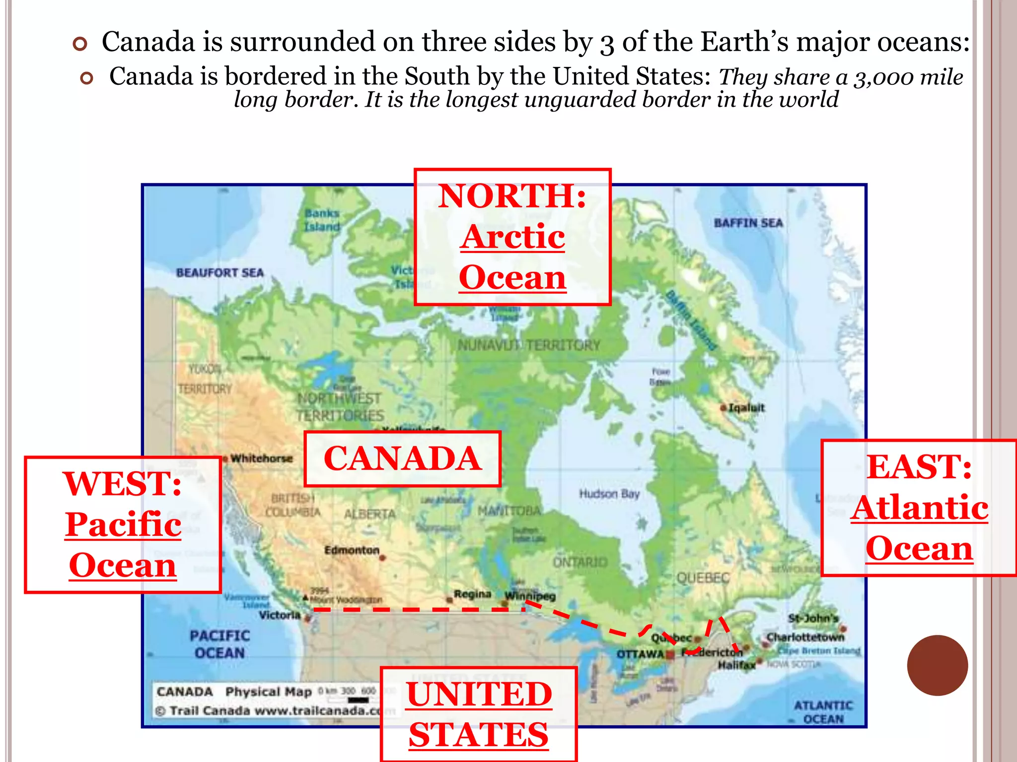 geography of Canada. | PPTX