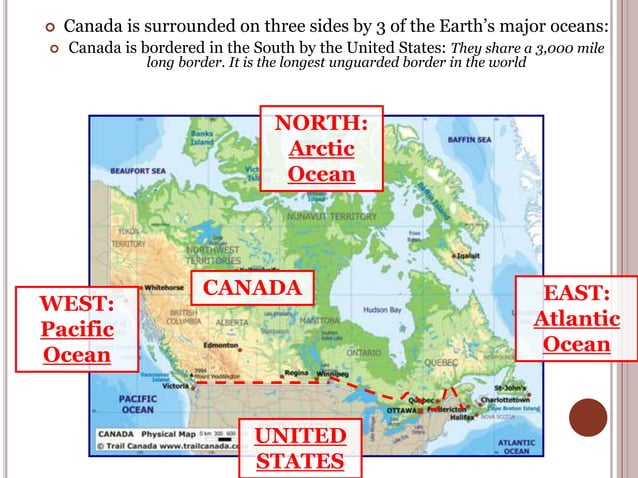 geography of Canada. | PPTX | North America Travel | Travel Locations