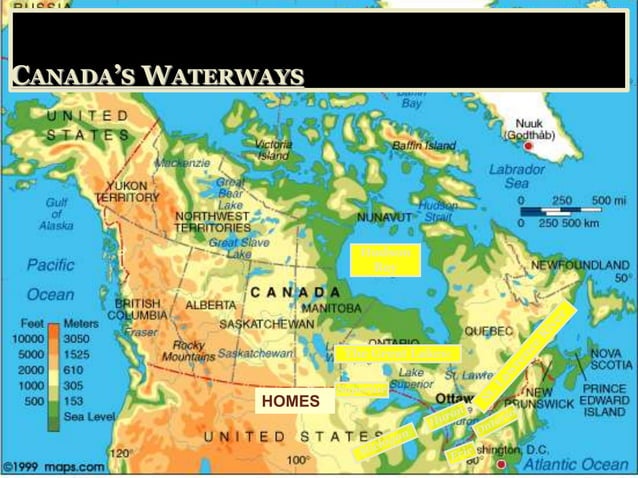 geography of Canada. | PPTX | North America Travel | Travel Locations